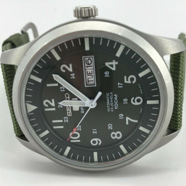 SEIKO 5 SNZG09K1 SPORTS ANALOG AUTOMATIC MEN'S WATCH for PARTS OR ...