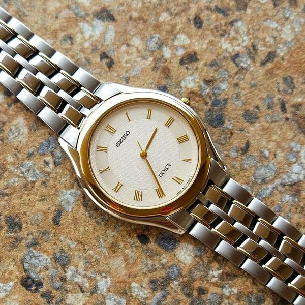 Seiko Dolce 8J41 6030 High Accuracy Quartz HAQ March 1990 Dress Watch ...