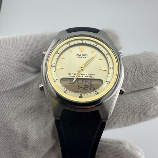 Casio Edifice EFA-109 Module 2747 Vintage Wrist Watch Alarm 100 WR ...