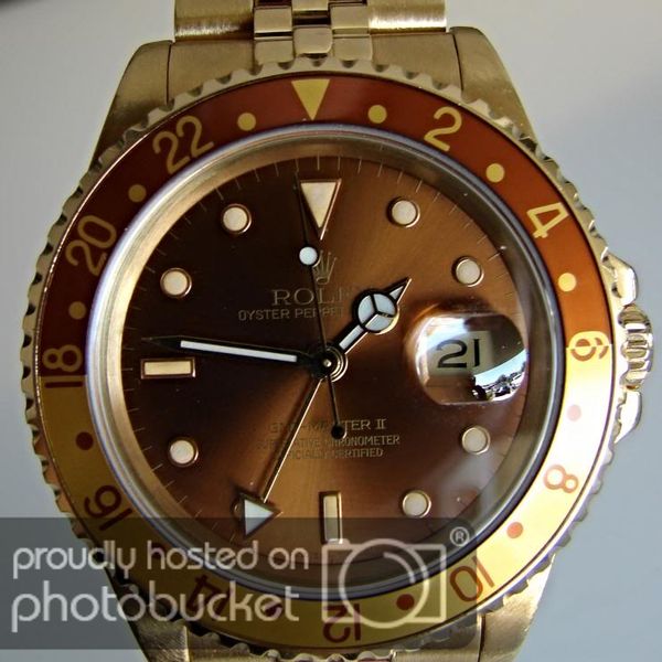 Rolex GMT Master II (E Series Pepsi Insert- Root Beer Dial ...