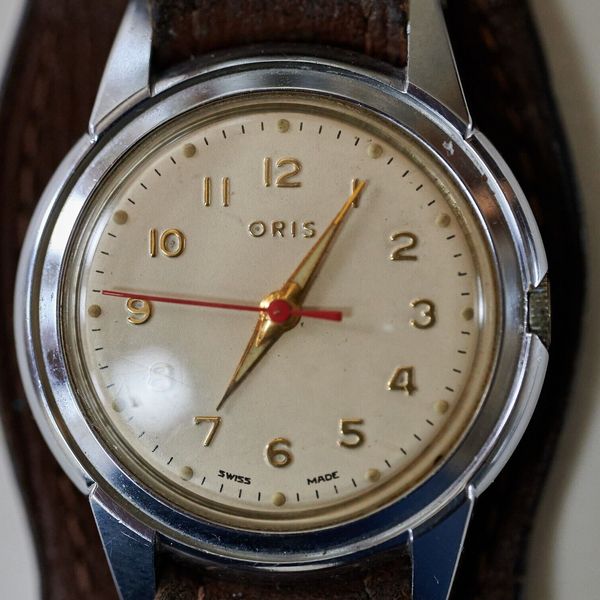 Vintage Oris Silver Tone Mechanical Gents Watch - Needs a good service ...