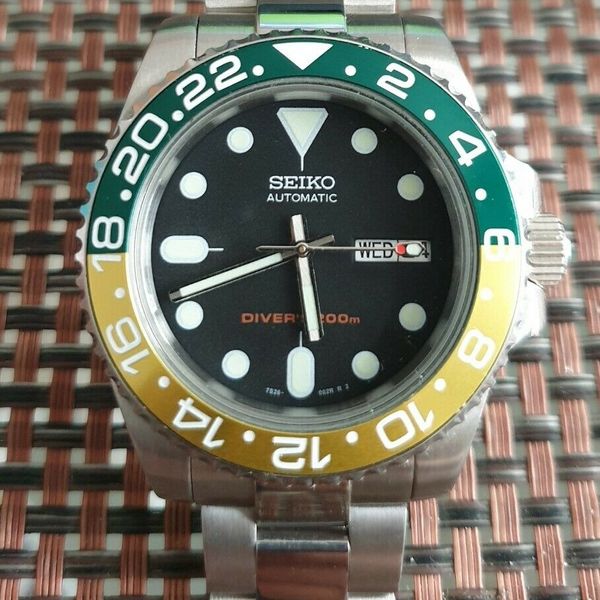 Seiko Sprite Submariner Mod with NH36 movement and SKX007 dial ...