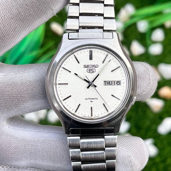 Vintage Seiko 5 Automatic Sand Textured Dial Japan Made Men's Watch ...