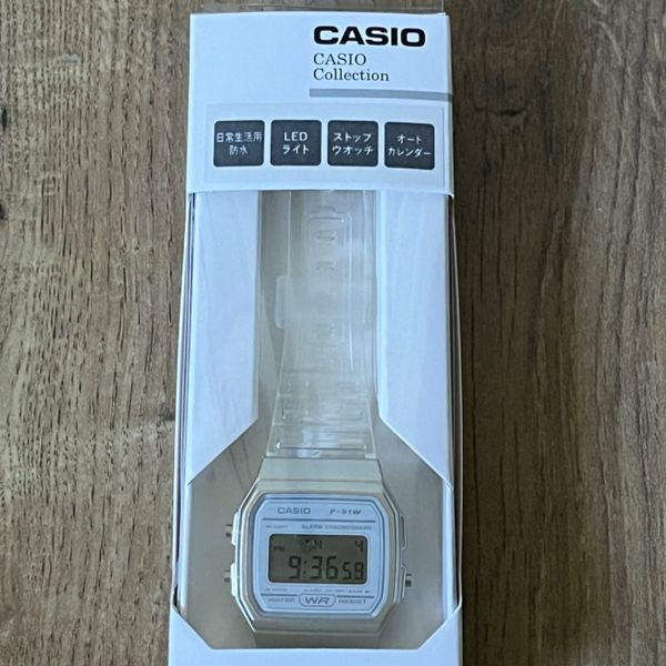 Casio F-91W Digital Watch - Clear / Silver - New | WatchCharts Marketplace