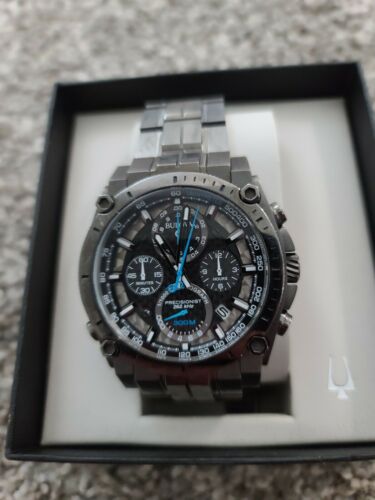 Bulova 98B229 Men's 46mm Precisionist Chronograph Watch - Gunmetal Gray ...