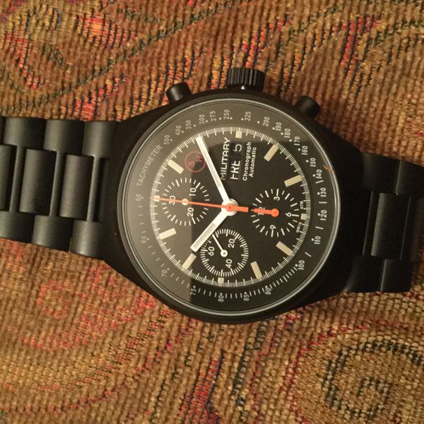 Military Automatic chronograph German watch genuine Eta 7750 (Porsche ...