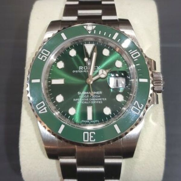 Rolex Submariner Green “HULK” 116610LV 904L SS Full Set, Box, Papers ...