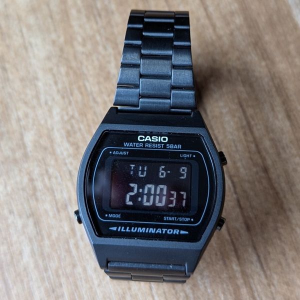 Casio Vintage Collection Men's Digital Watch - Black EUC (B640WB-1BVT ...
