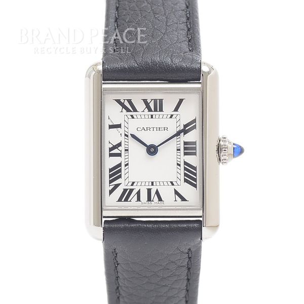 Cartier tank mast SM silver dial quartz SS/leather belt WSTA0042 [used ...