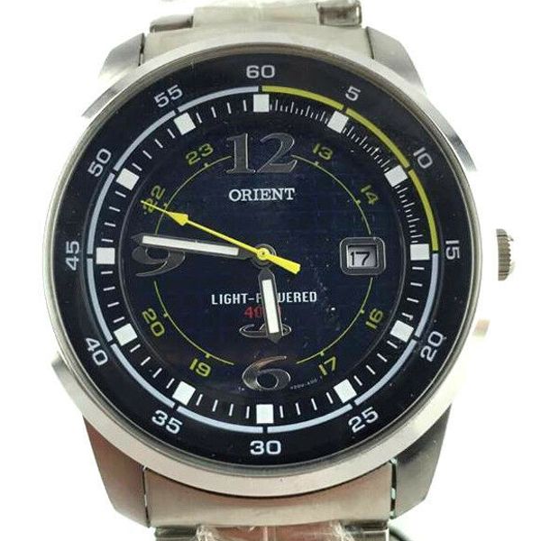 Watch ORIENT Light Powered 4000 Men's Watch cvd0u001d0 Day Solar Charge ...