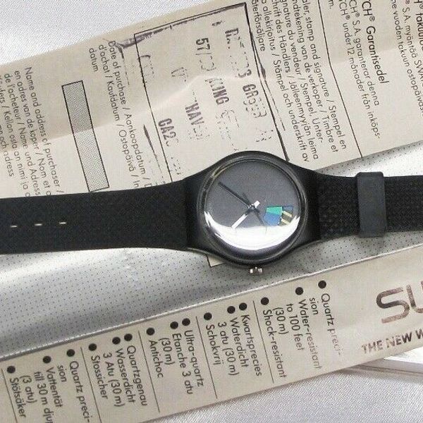 SWATCH WATCH GB 715 COLOR WINDOW 1988, MINT, WATCH-BROCHURE-BOX ...
