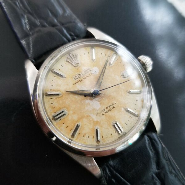 Mens Rolex Oyster Perpetual 6564 34mm Automatic, c.1950s Swiss Vintage ...