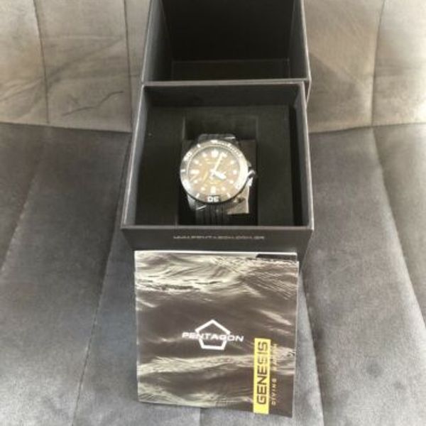Pentagon Genesis Watch Mens Diver Timepiece Black | WatchCharts Marketplace