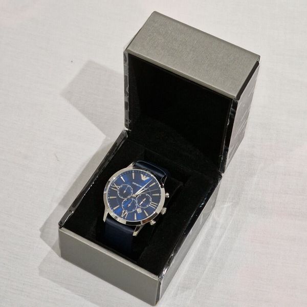 Emporio Armani AR11226 Men's Chronograph Giovanni Blue Watch ...