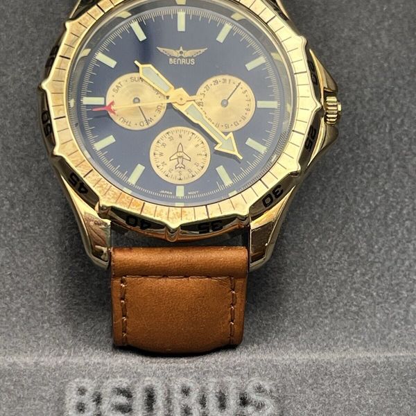 Benrus Genuine Quartz Mens Watch Timepiece New | WatchCharts Marketplace