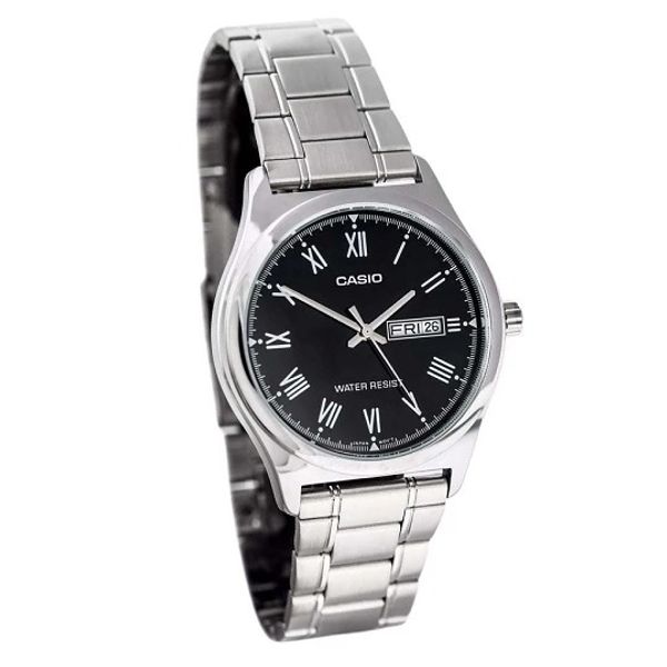 Casio MTP-V006D Executive Day-Date | Silver Stainless Steel | Sharp ...
