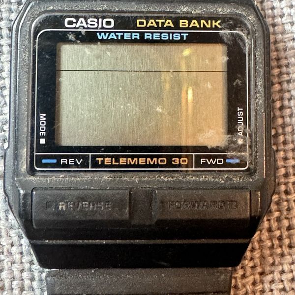 Vintage Casio Data Bank DB 31 Menâ s Digital Watch - Parts Or Repair ...