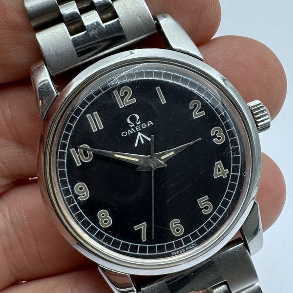 1974 Omega Military Cal. 613 Black Dial Manual Wind Stainless Steel ...