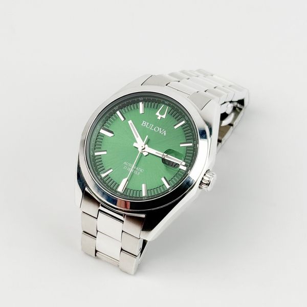 Bulova 96B429 Surveyor Green Men's Watch Automatic Stainless Steel Chronograph | WatchCharts ...