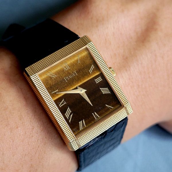 **RARE** Vintage Piaget Tank Ref. 9151 in Tiger Eye Dial and Solid ...