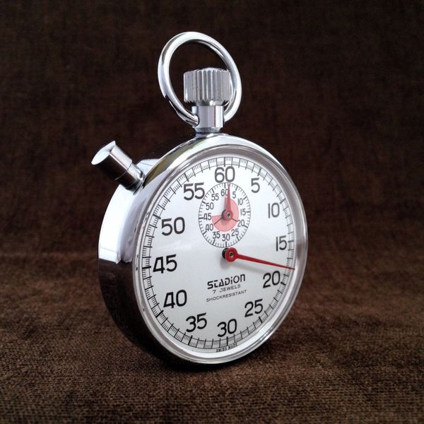 NOS Stadion Rare Swiss Stopwatch 1/5 Sec Made For Swedish Market By ...
