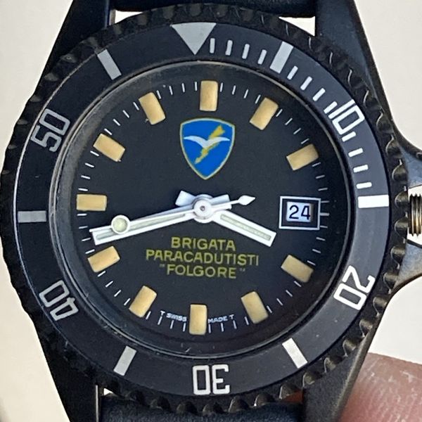 Brigade Folgore Military FD Quartz Watch Diver Vintage Shark Type North ...