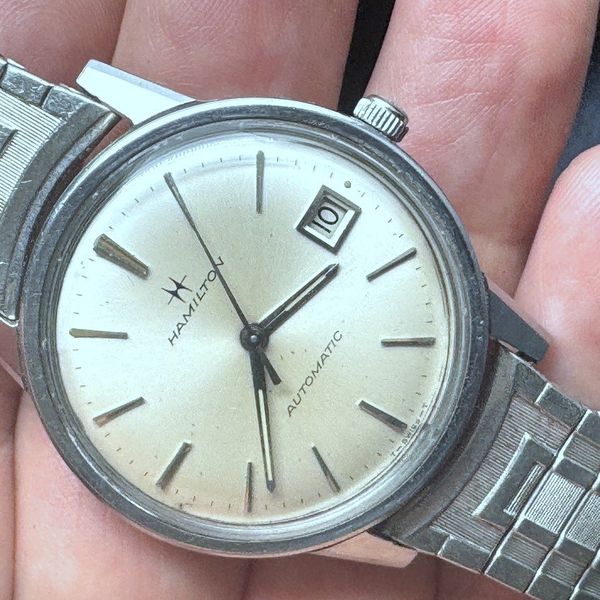 1960's HAMILTON AUTOMATIC ORIGINAL DIAL 694A CLEAN ORIGINAL DIAL RUNS ...