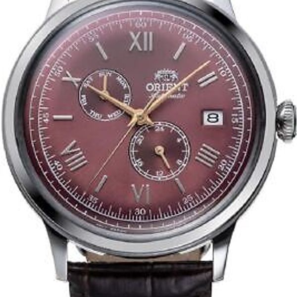Men's Orient Bambino Version 8 Day-Date 24 Hour Automatic Watch RA ...