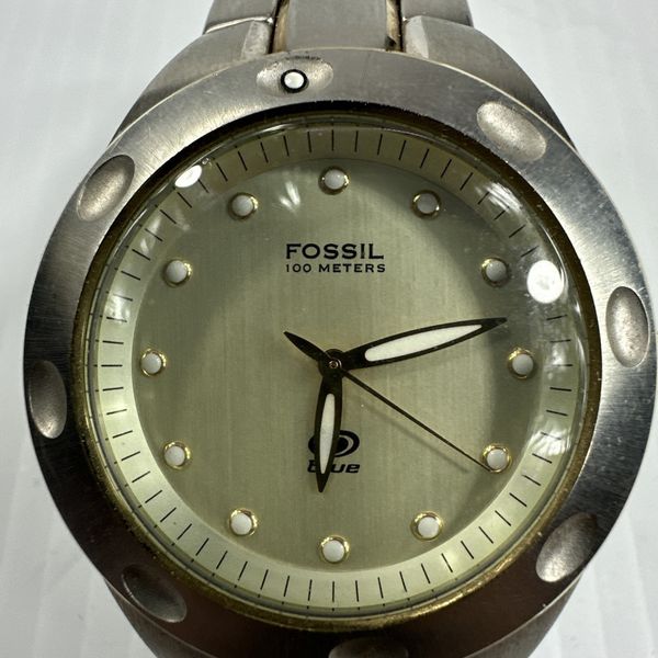 Men Fossil Blue Quartz WR Analog 39mm Round Watch (H284) Excellent AM ...