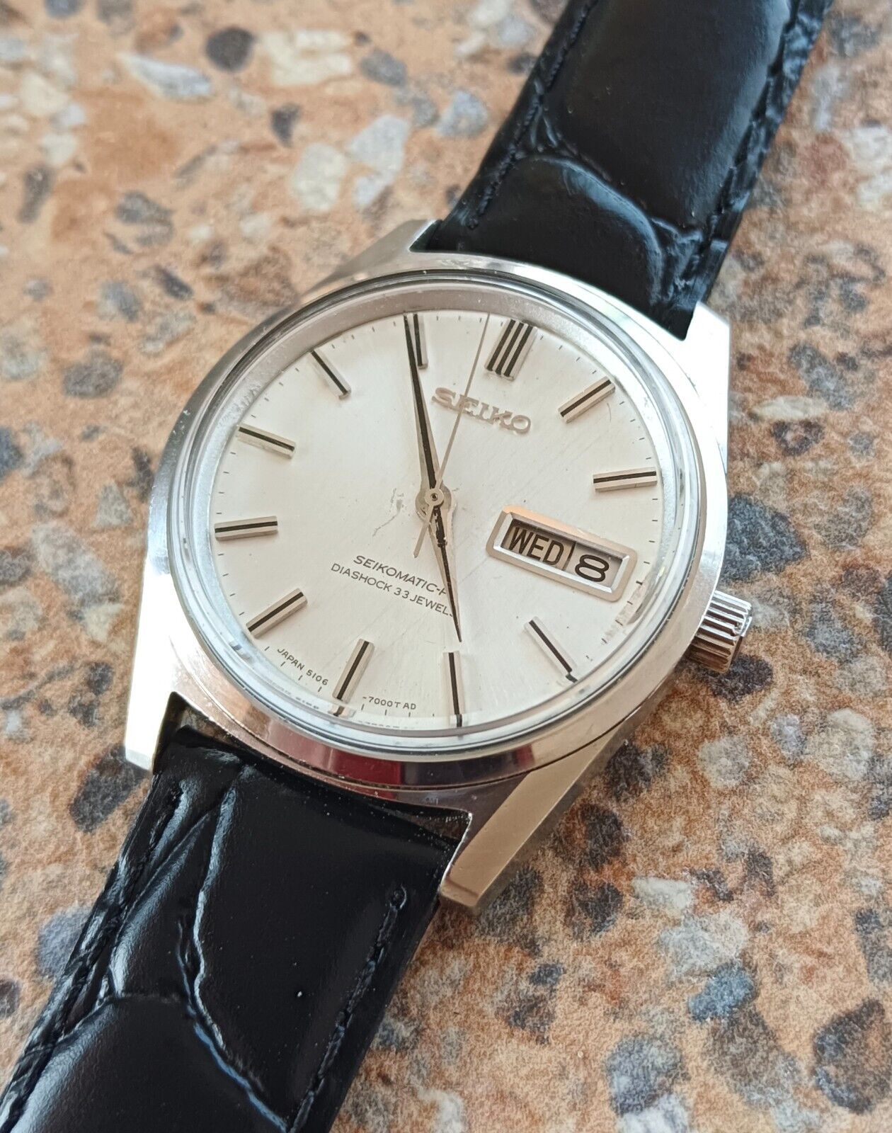 Vintage Seiko Seikomatic-P 33 Jewels 5106 7000 December 1966 ...