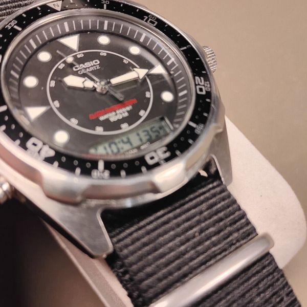 Casio AMW-320 Black "Arnie" Analog/Digital Watch Parts Only ...