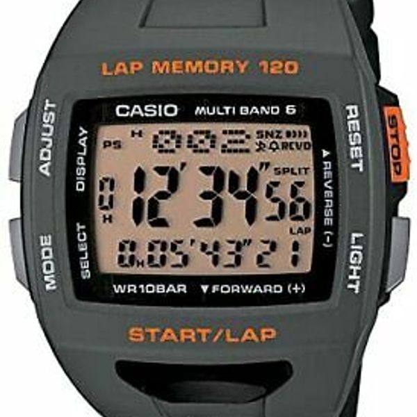 CASIO Fizz LAP MEMORY 120 STW-1000-8JF Solar Radio Men's Watch New in ...