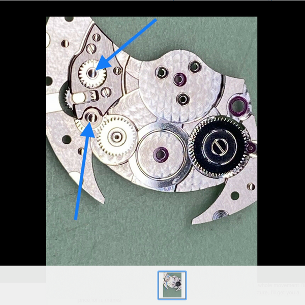 Roger Dubuis caliber RD14 two winding gears wheels only | WatchCharts ...