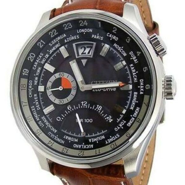 Citizen BR0011-02E Eco-Drive Men's GMT World Timer Watch | WatchCharts ...