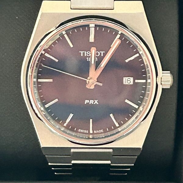 Tissot PRX Silver Men's Watch - T137410A Blue | WatchCharts Marketplace