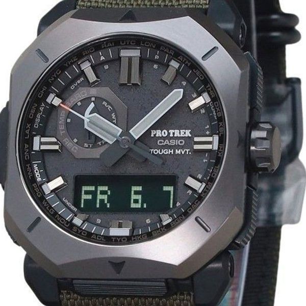 Casio PRO TREK Altimeter Thermometer Digital Compass PRW6900YB-3 100M ...