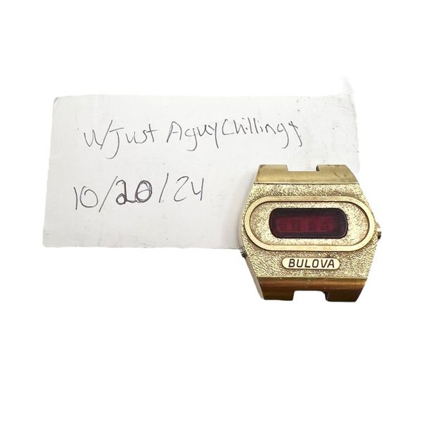 [WTS] 1974 Vintage Bulova Big Block Red LED Watch $45 Shipped | WatchCharts