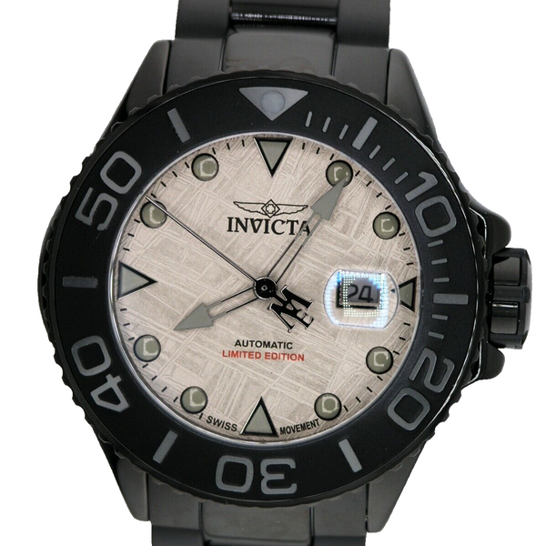 NEW INVICTA 47154 SWISS AUTOMATIC ETA 2824 MASTERPIECE METEORITE DIAL ...