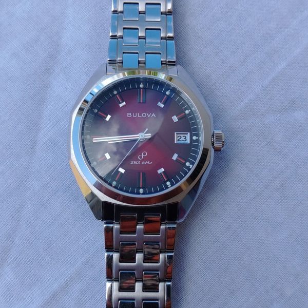 Bulova 96B401 Jet Star Watch, Red Dial, Precisionist Movement, Full set ...