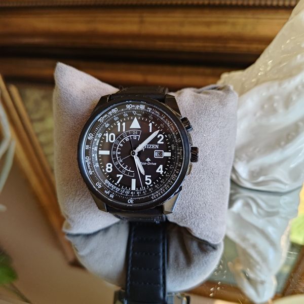 Citizen Promaster Nighthawk Black Leather Strap 42mm Watch - BJ7135-02E ...