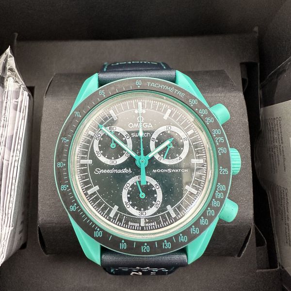 Swatch x omega moonswatch speedmaster mission to earth | WatchCharts ...