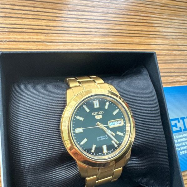 Seiko 5 Golden watch CHEAPEST IN THE MARKET | WatchCharts Marketplace
