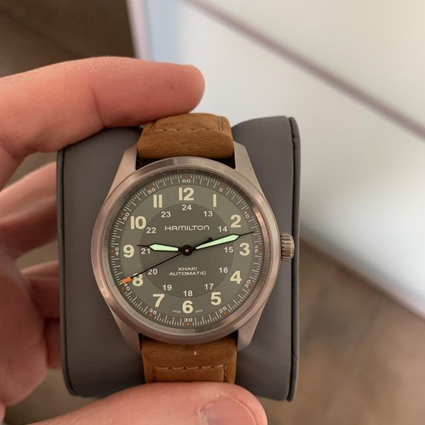 [WTS] Hamilton khaki Field Auto Titanium H70205860 “khaki” green dial ...