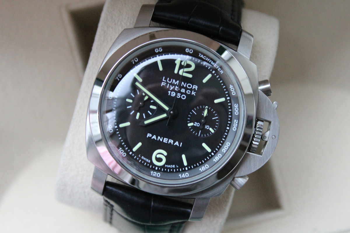 FS: Panerai PAM 212 Luminor Flyback Chronograph PAM00212 Rare! W/BOX ...