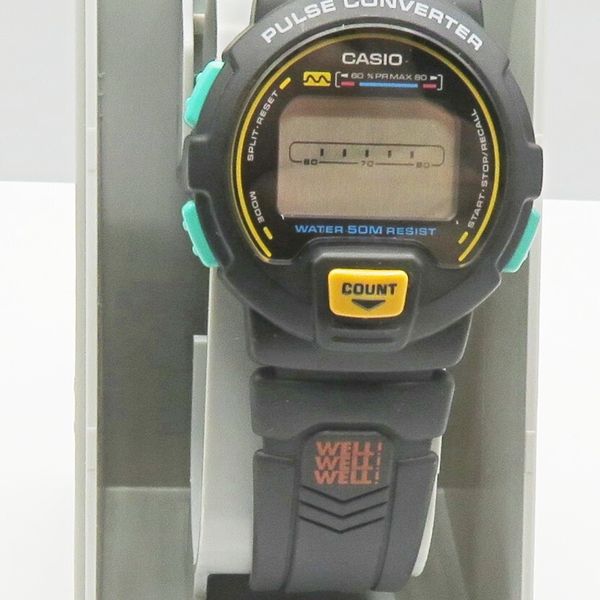 CASIO JP-10 1990'S PULSE CONVERTER DIGITAL MEN'S WATCH MODULE 1185 NIP ...