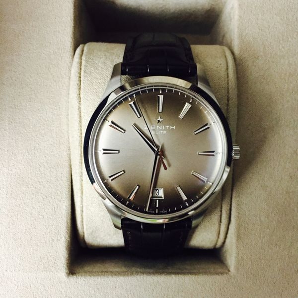 FS: Zenith Captain Central Second with Smoke Dial | WatchCharts Marketplace