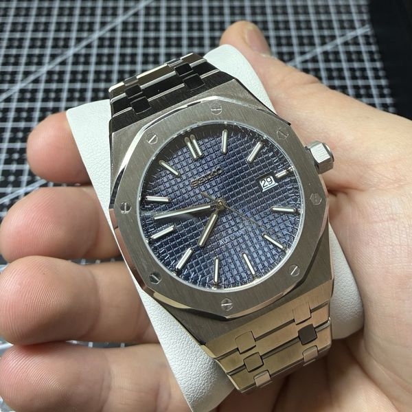 Seiko Mod Oak Nh35 Blue Dial Automatic NH35 | WatchCharts Marketplace