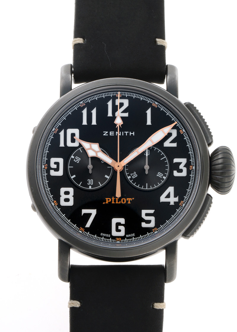 Zenith Pilot Type 20 Ton-Up Chronograph Aged Steel (11.2432.4069/21 ...