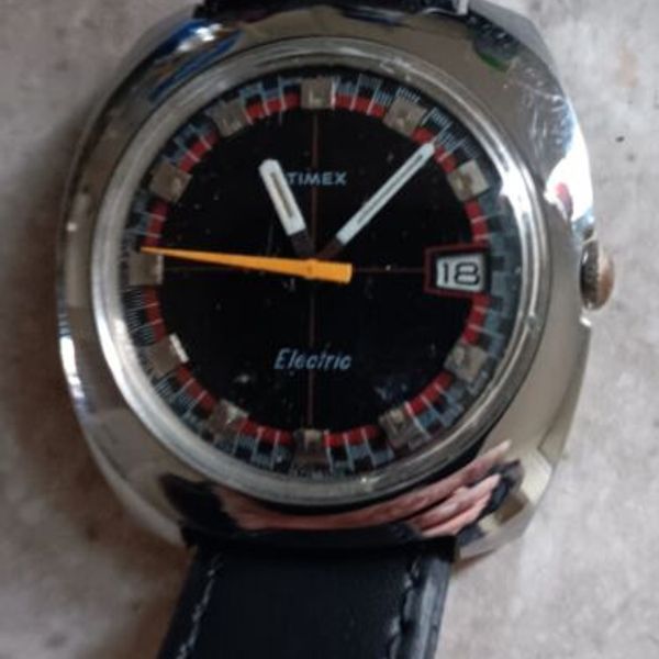 Vintage Timex Electric Watch Rally/Racing Dial Crosshair NOT WORKING ...
