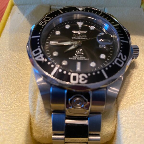 Invicta grand Diver Men's Black model 3044 NH35A automatic ...